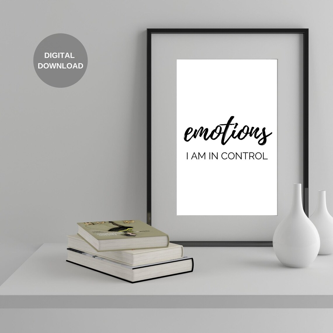 EMOTIONS I Am in Control Positive Affirmation Self-love - Etsy