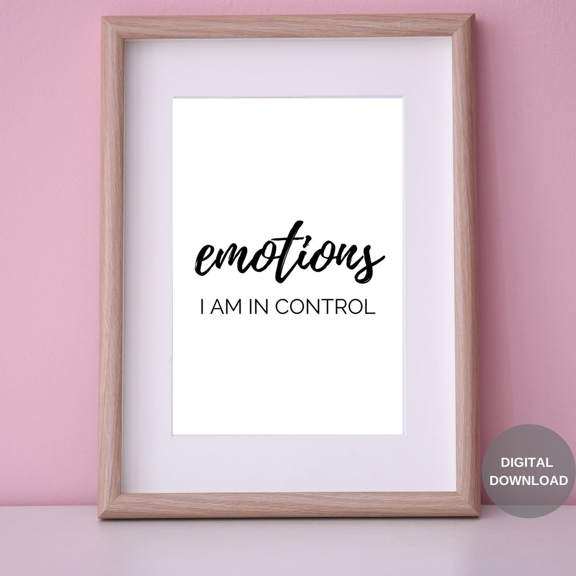EMOTIONS I Am in Control Positive Affirmation Self-love - Etsy