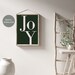 JOY Christmas Printable Art, Christmas Wall Decor, Green Christmas ...