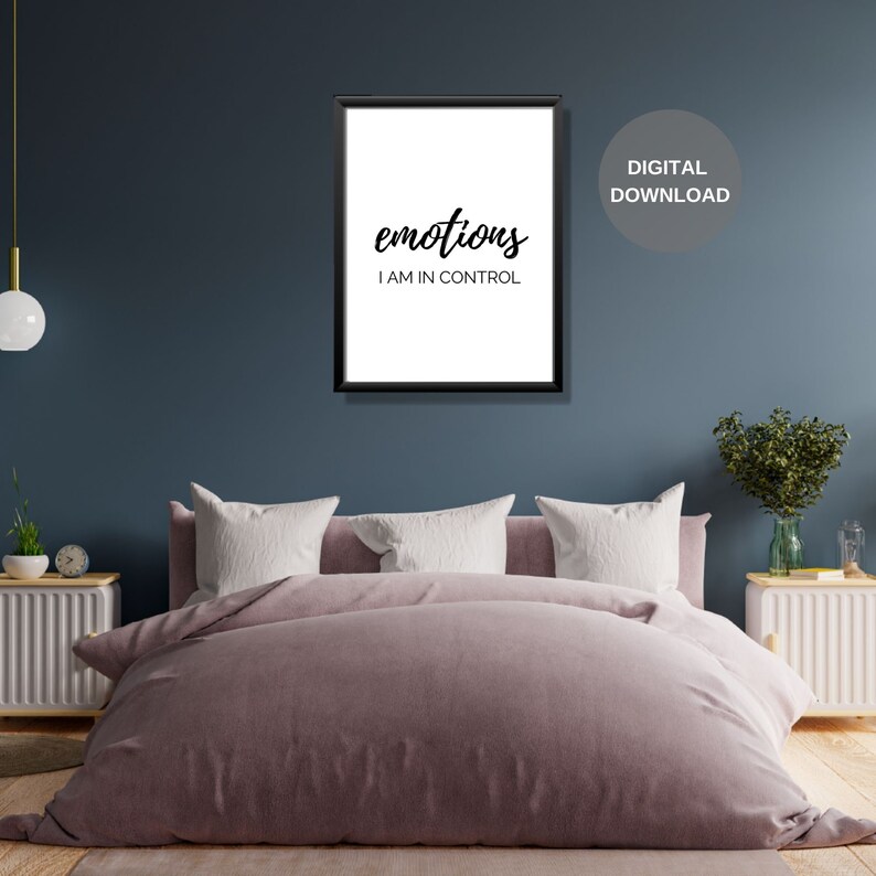 EMOTIONS I Am in Control Positive Affirmation Self-love Positive ...