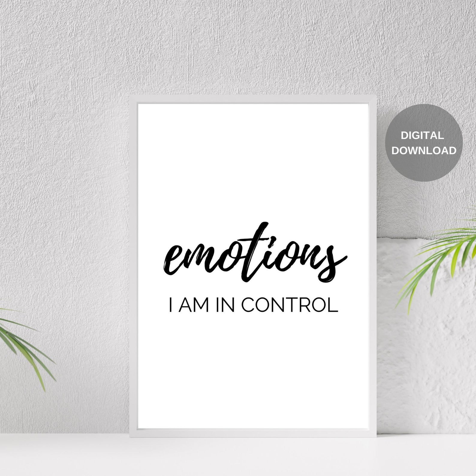 EMOTIONS I Am in Control Positive Affirmation Self-love Positive ...