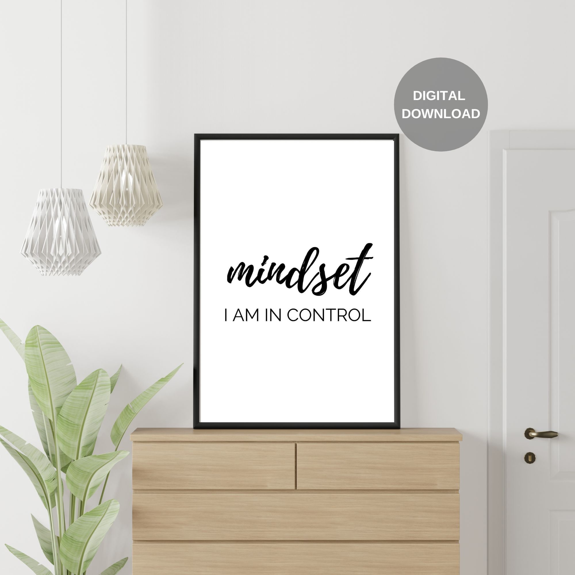 MINDSET I Am in Control Positive Affirmation Self-love Positive ...