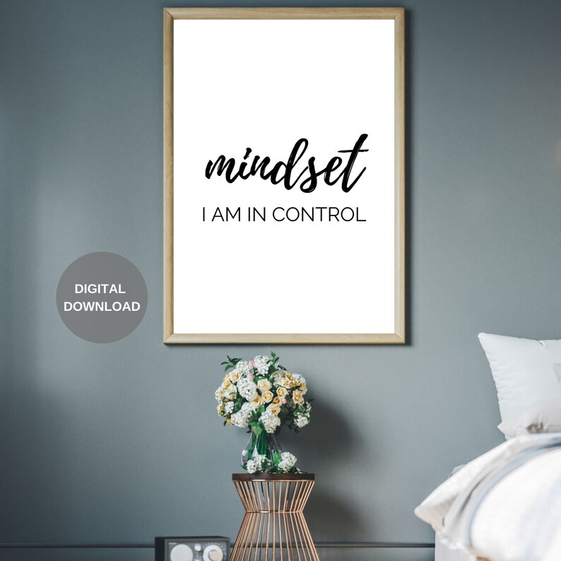 MINDSET I Am in Control Positive Affirmation Self-love Positive ...