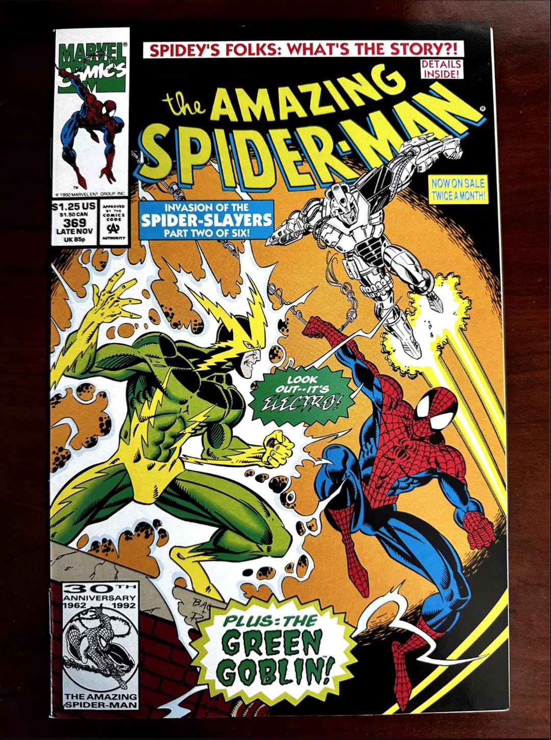 The Amazing Spider-man 369 marvel Comics Late November 1992 - Etsy