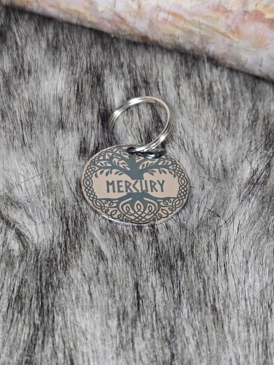 Norse Themed Dog Tag With QR Pet Info - Etsy