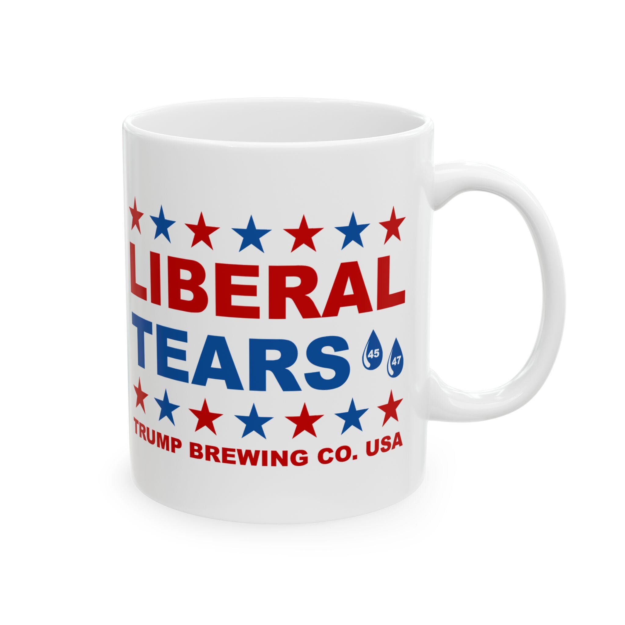 Trump Liberal Tears Ceramic Coffee Mug, 11oz, 15oz 2024 Donald J 45/47 ...