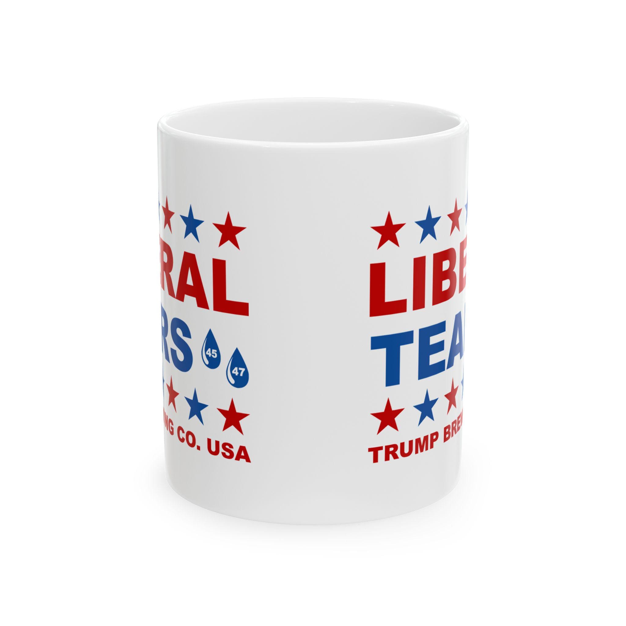 Trump Liberal Tears Ceramic Coffee Mug, (11oz, 15oz) 2024 Donald J 45/ ...