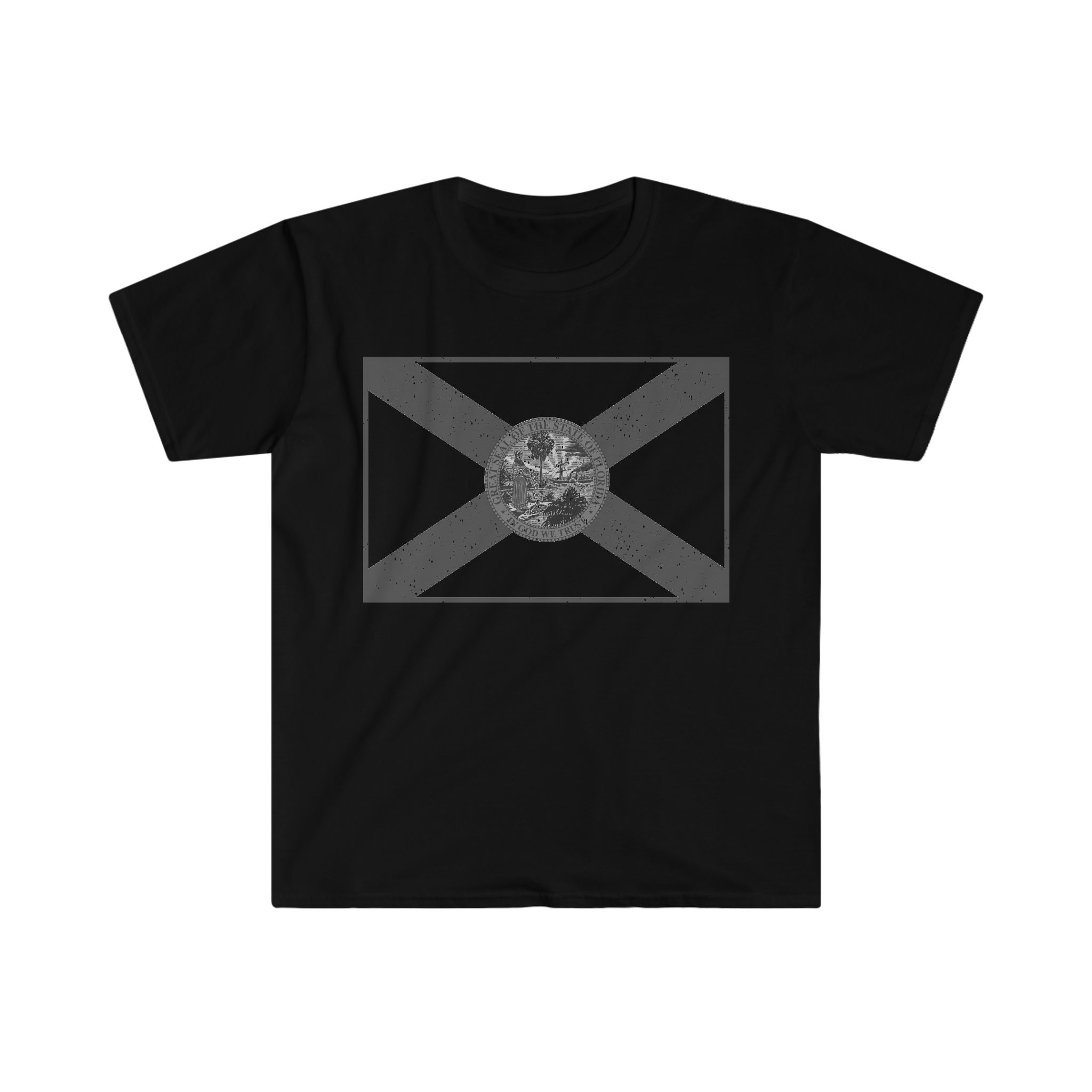 Florida Subdued Distressed Flag USA Men's Cotton Crew Tee T Shirt - Etsy