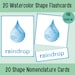 Watercolor Shape Flashcards: Montessori Homeschool Printable (digital ...
