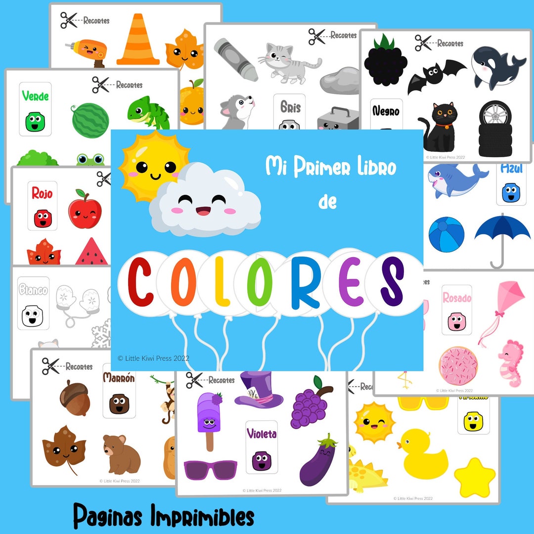 Spanish Colors Busy Book, Spanish Toddler and Preschool Busy Binder ...