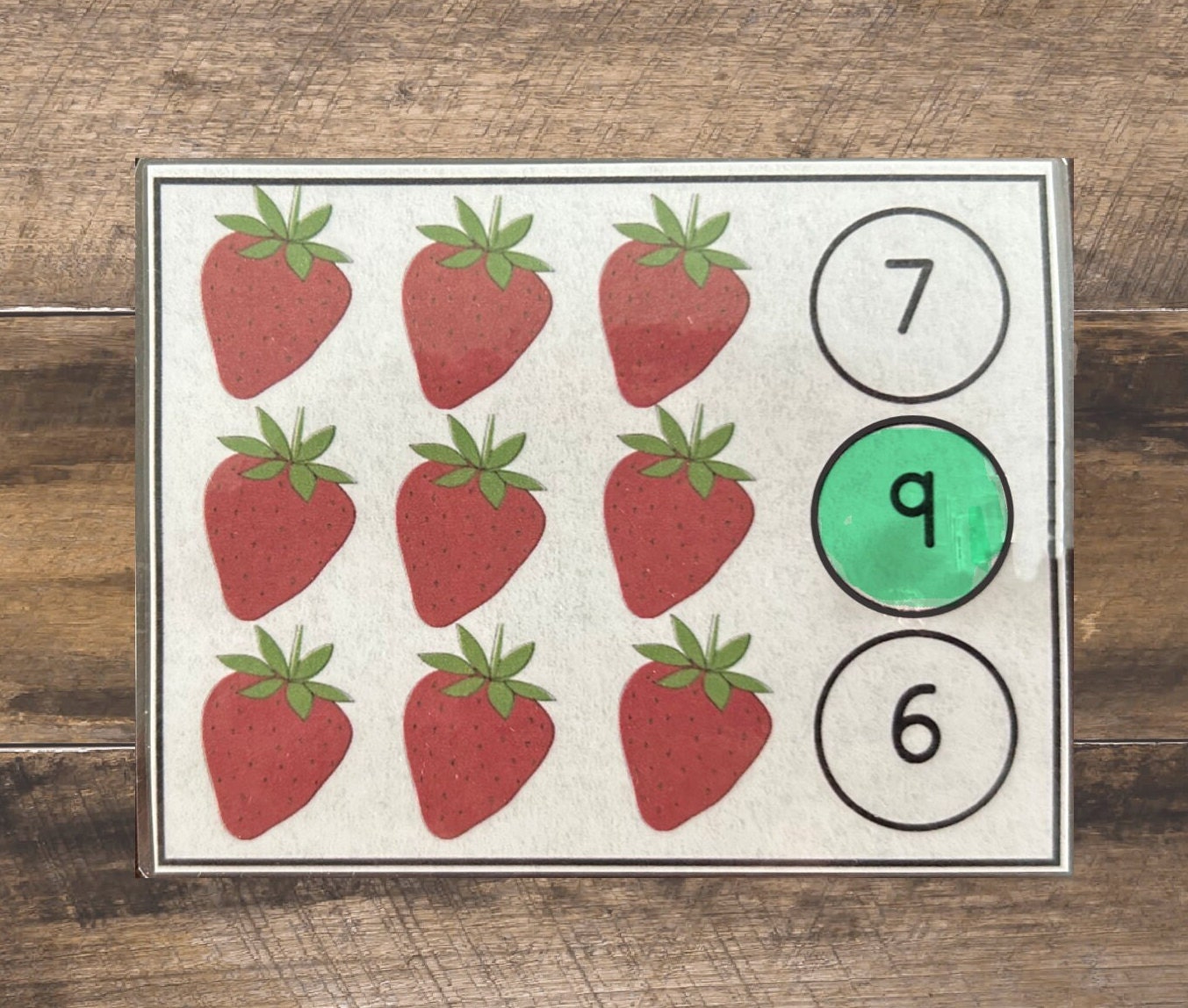 Counting to 10 Cards: Number Tracing Worksheet (digital Download) - Etsy