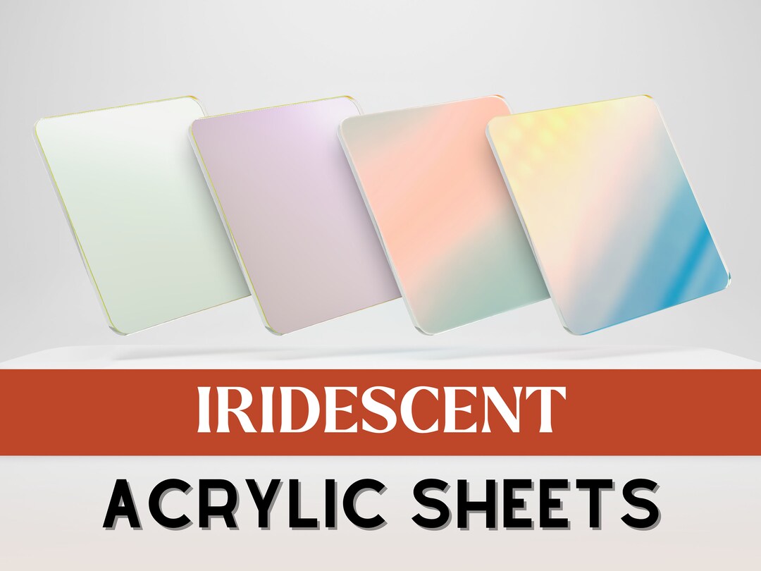 Iridescent Acrylic Sheet | 3mm Acrylic | Glitter Acrylics | Pastel ...