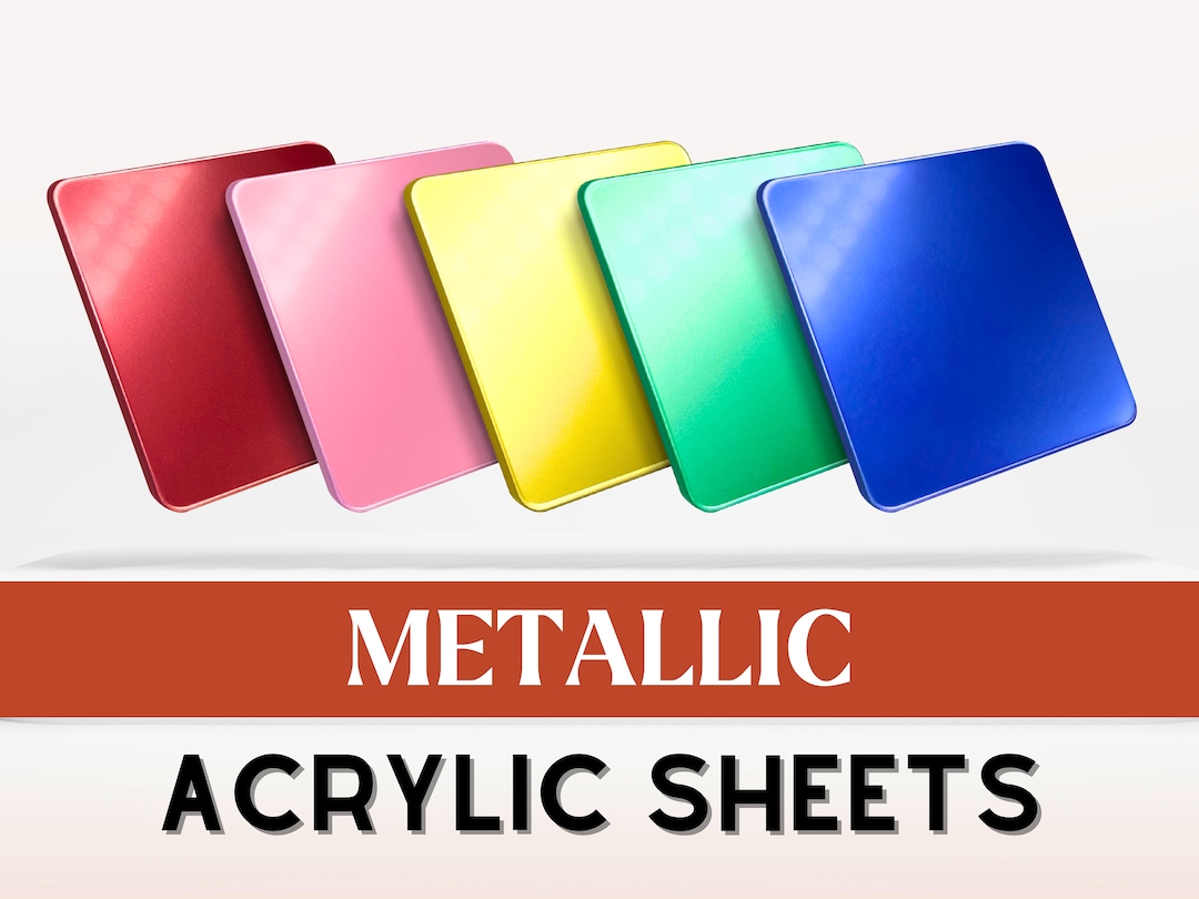 Metallic Acrylic Sheet | 3mm Acrylic | Gold | Silver | Rose Gold | Pink ...