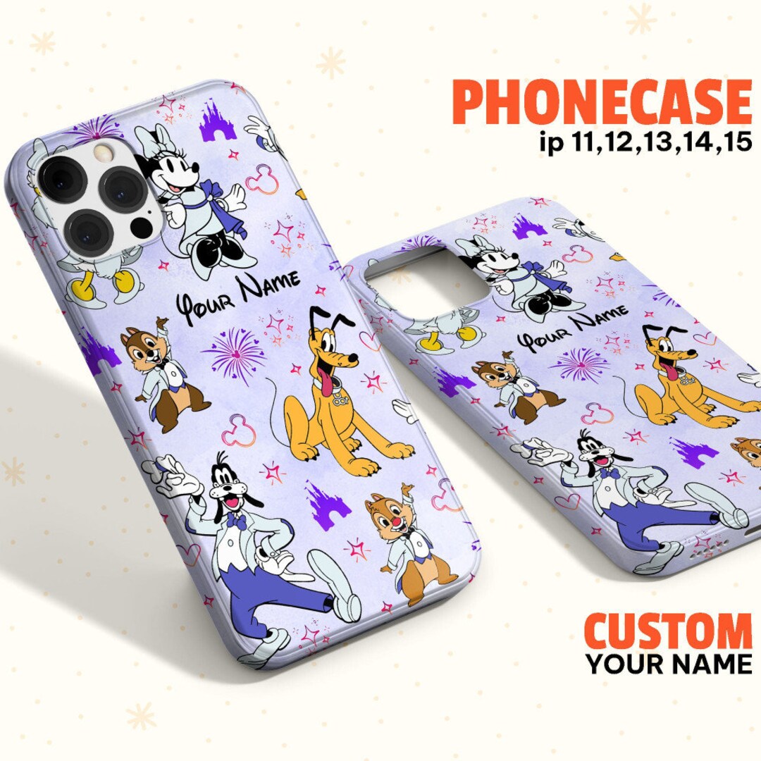 Custom Disney 100 Years Mickey Colorful Phonecase, Personalied Disney ...