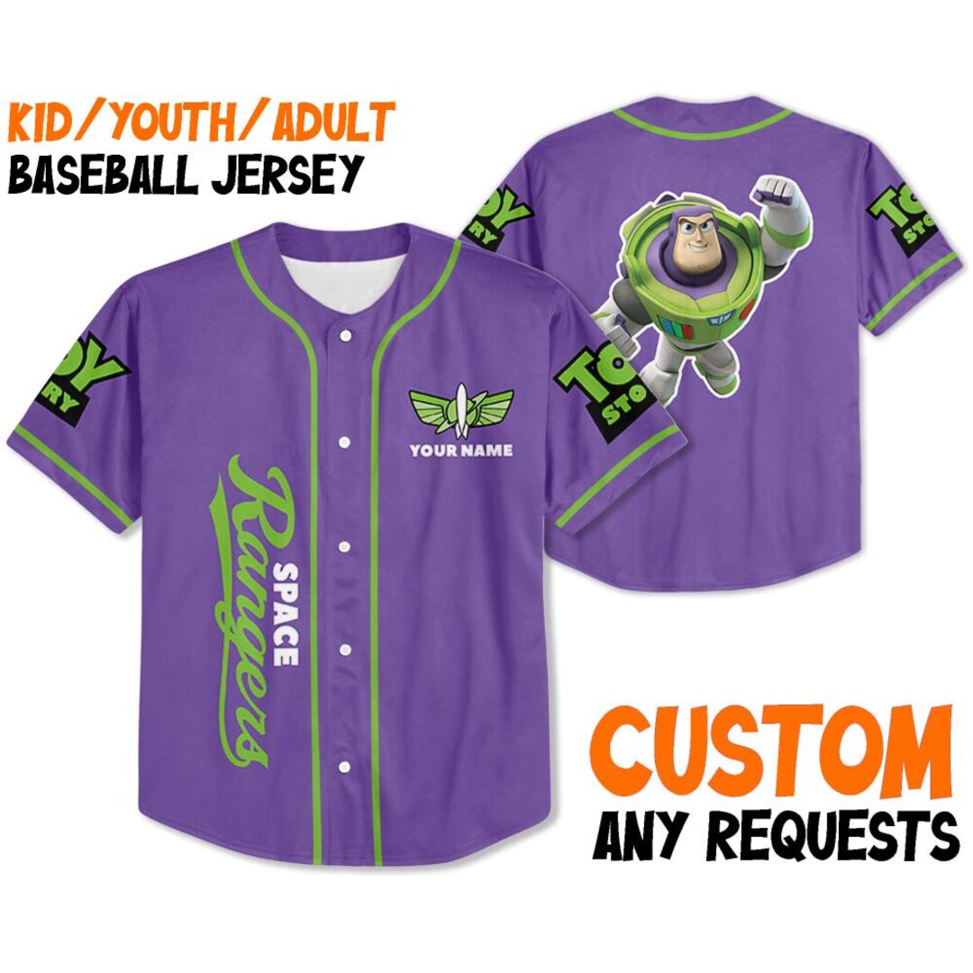 Custom Toy Story Buzz Lightyear Space Jersey, Disney Toy Story Gift ...