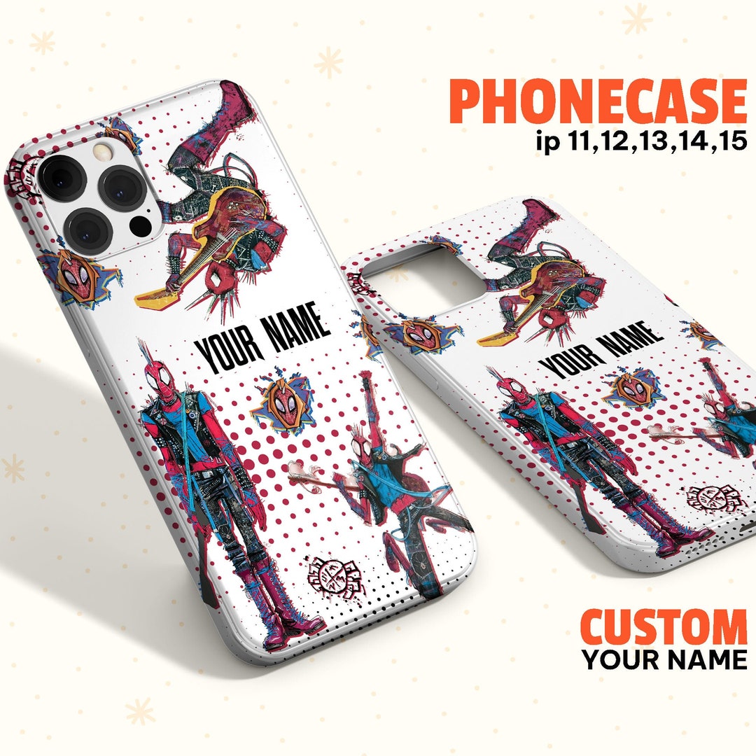 Custom Spiderman Spiderpunk Colorful Phonecase, Personalied Disney ...