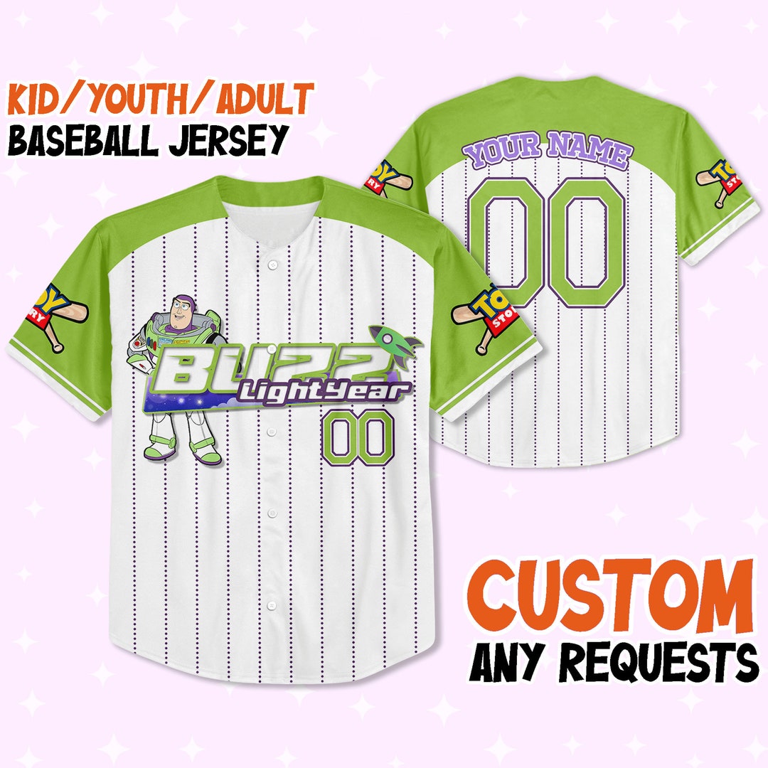 Disney Toy Story Buzz Lightyear Baseball, Custom Kids, Youth, Adult ...