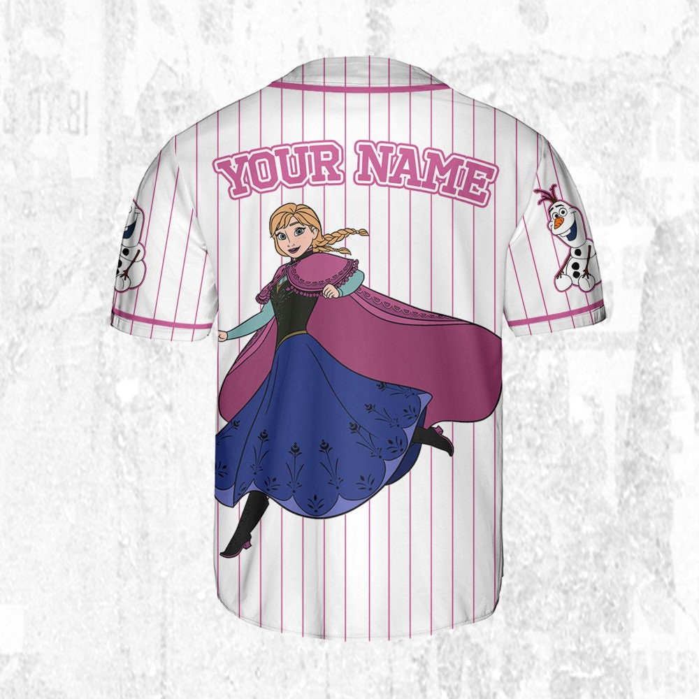 Custom Disney Princess Anna Frozen Simple Jersey, Gift for Kids, Disney ...