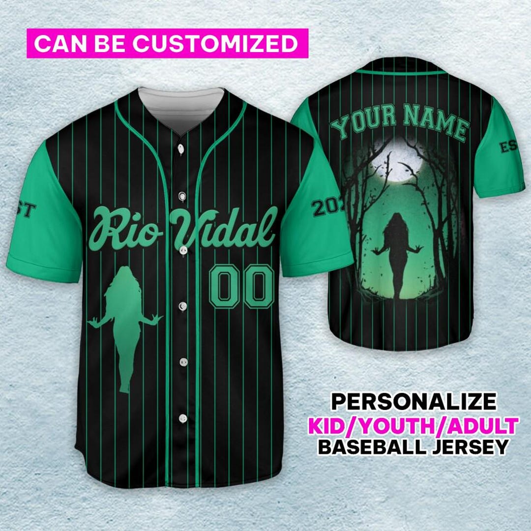 Custom Agatha All Along Character Rio Vidal Baseball Jersey, Rio Vidal ...