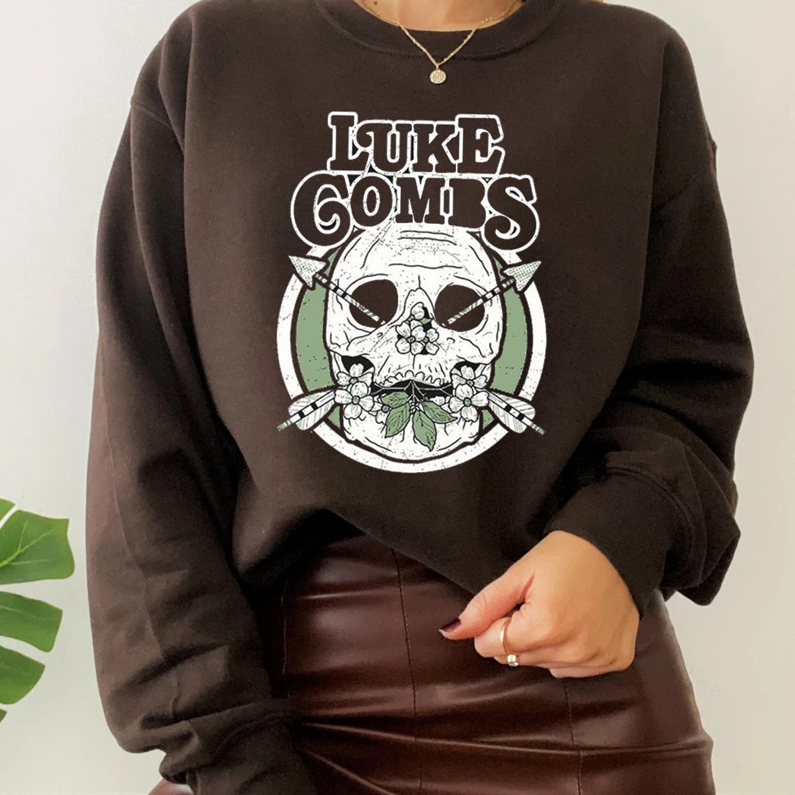 Luke Combs Skull Logo Unisex Sweatshirt, Combs Bullhead T-shirt, Luke ...