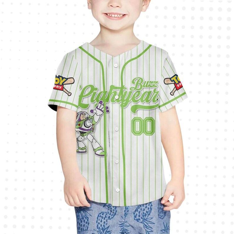 Custom Disney Toy Story Buzz Lightyear Baseball Jersey, Disney Baseball ...
