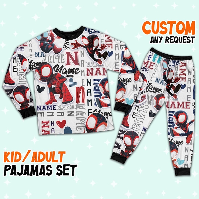 Spiderman Pajamas Pants - Etsy