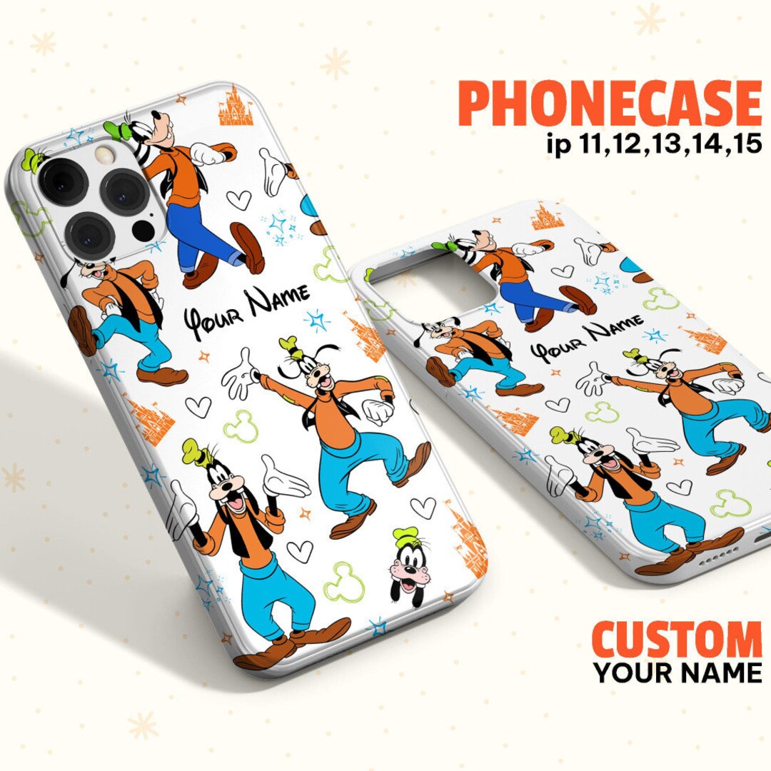 Custom Disney Friends Goofy Colorful Phonecase, Personalized Disney ...