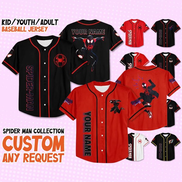 Spider Man Baseball Shirt - Etsy