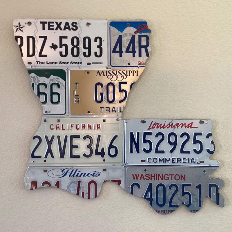 License Plate Art - Etsy