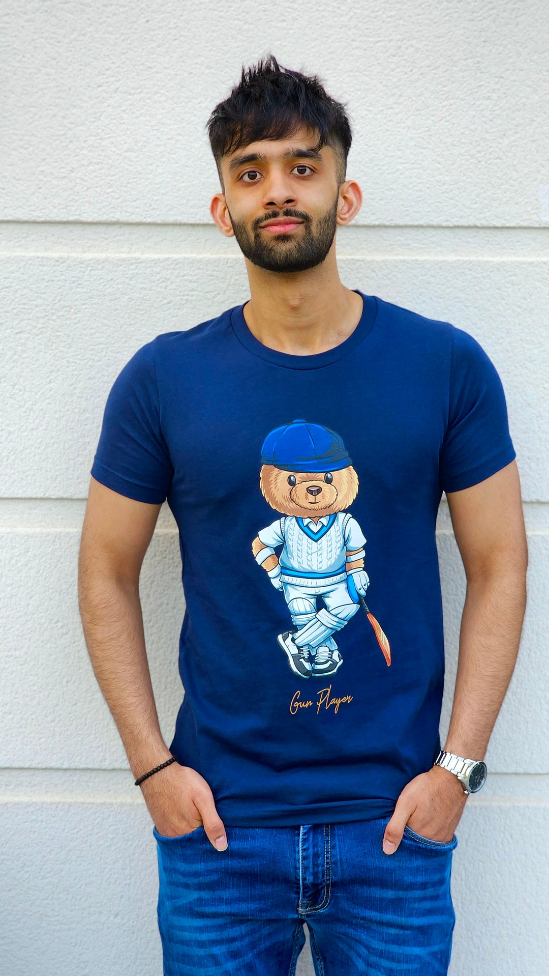 Cricket Teddy Bear T-shirt Blue/navy - Etsy
