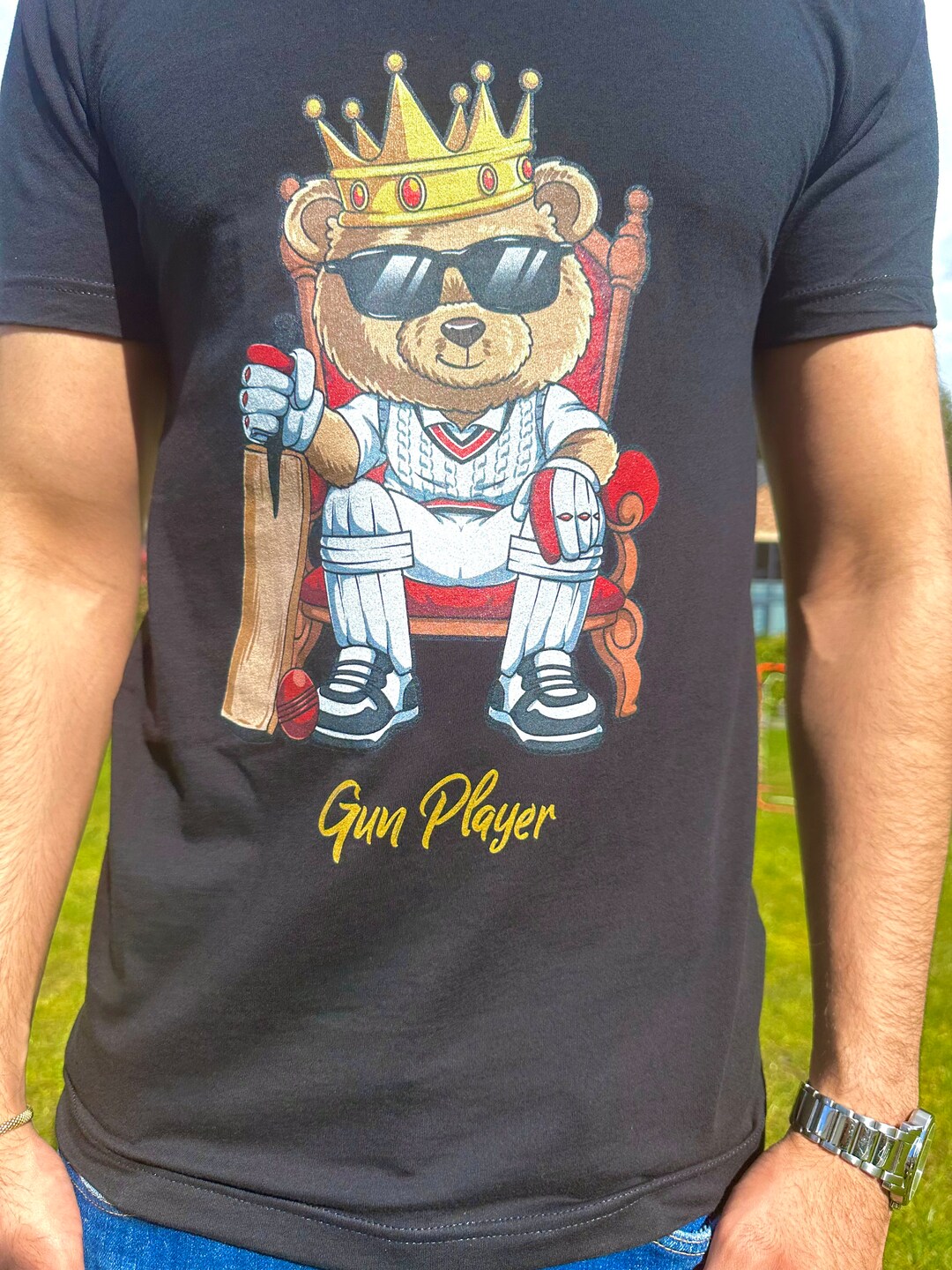 Cricket King Teddy Bear T-shirt - Etsy
