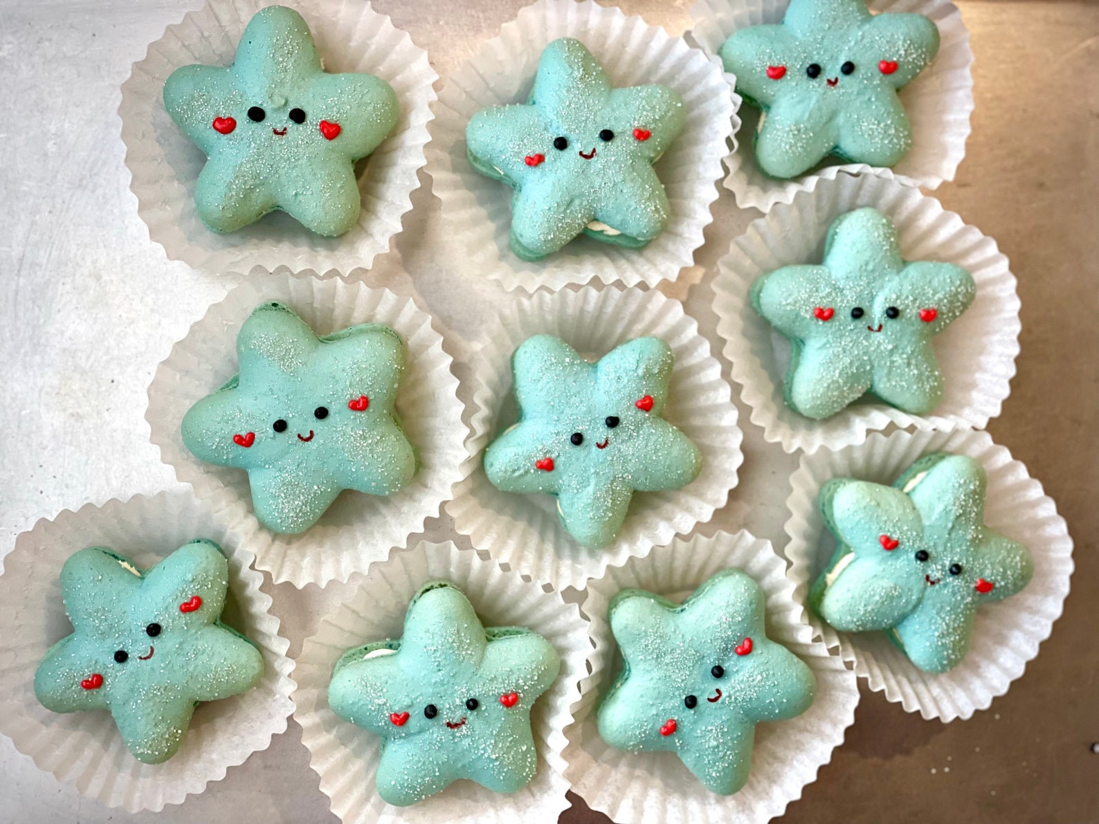 Star Shape Macaron Template, Oioisweets, Macaron Templates, Macaron ...