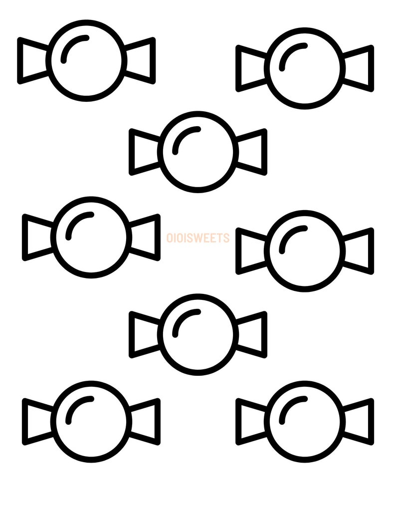 Candy Shape Macaron Template: Printable Macaron Sheet (PDF) - Etsy