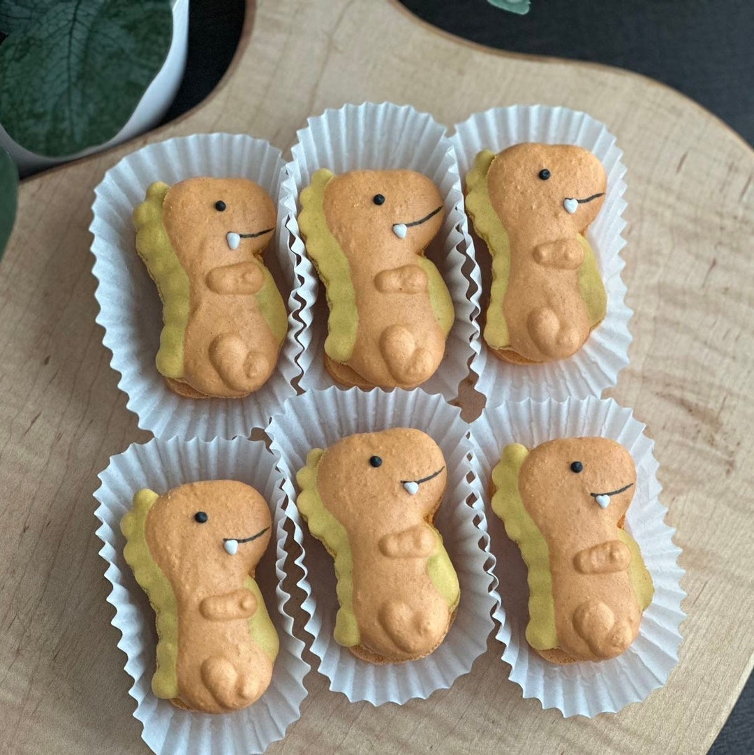 Dinosaur Shape Macaron Template, Character Macaron, Animal Template - Etsy