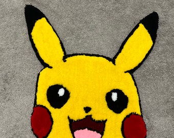 Pikachu Tufted Rug - Etsy