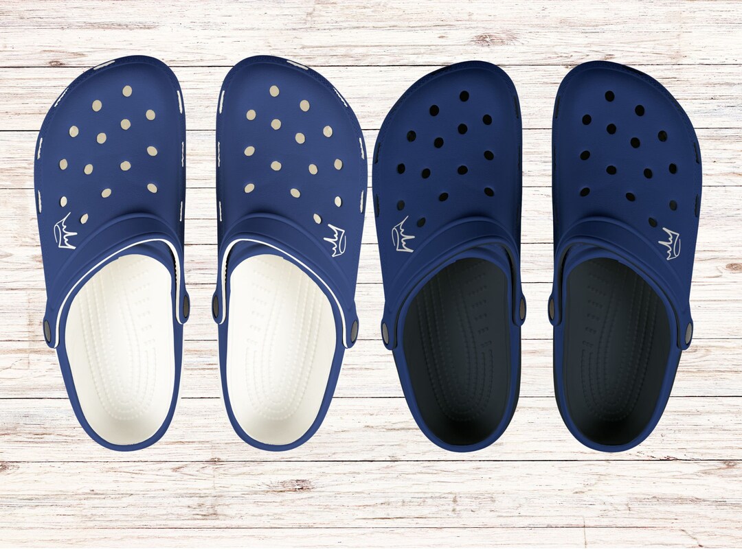 Ultra-comfy Eva Foam Clog Crocs for Women & Men in Dark Blue Solid ...