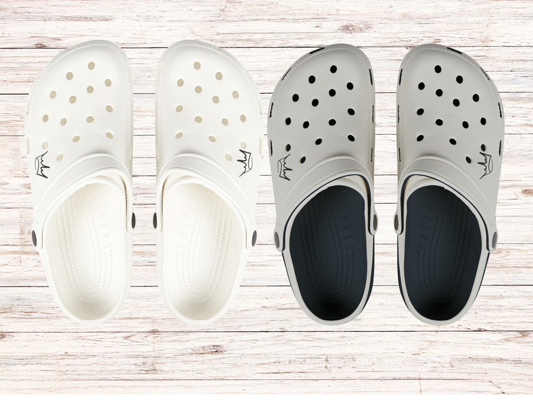 Ultra-comfy Eva Foam Clog Crocs for Women & Men in White Solid Color ...