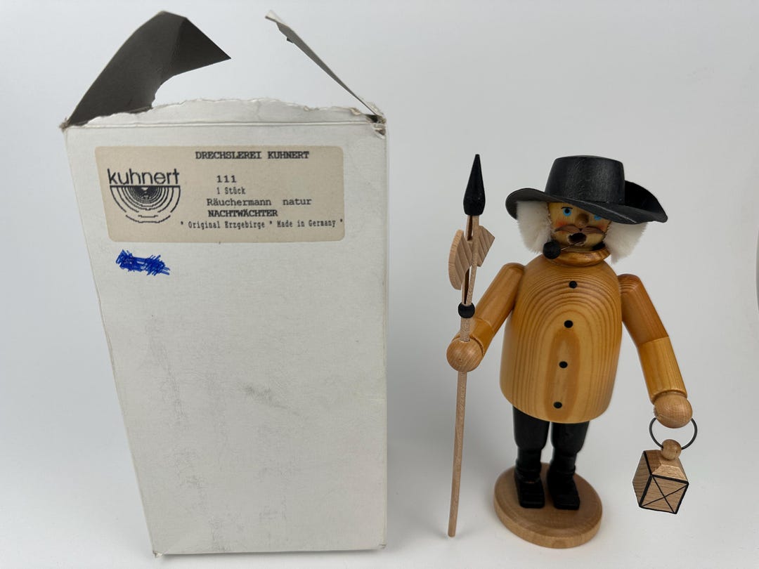 Erzgebirge Forester Smoking Figure Handmade Christmas Decoration - Etsy