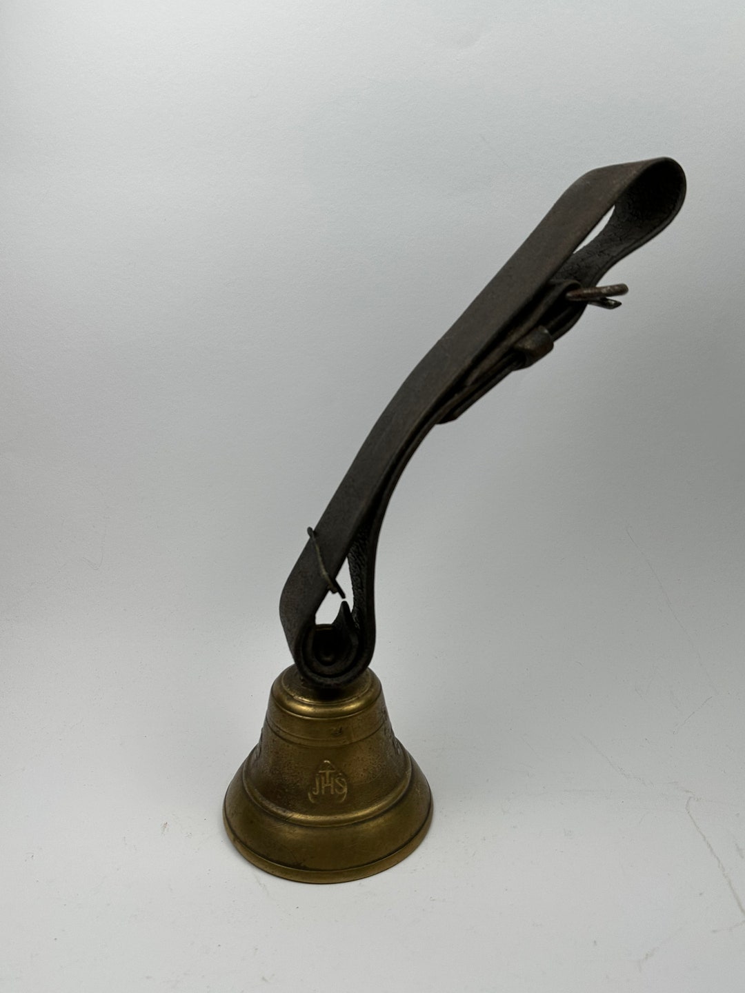 Cowbell Alpine Bell Made of Brass With Leather Straps, Rare Collector's ...