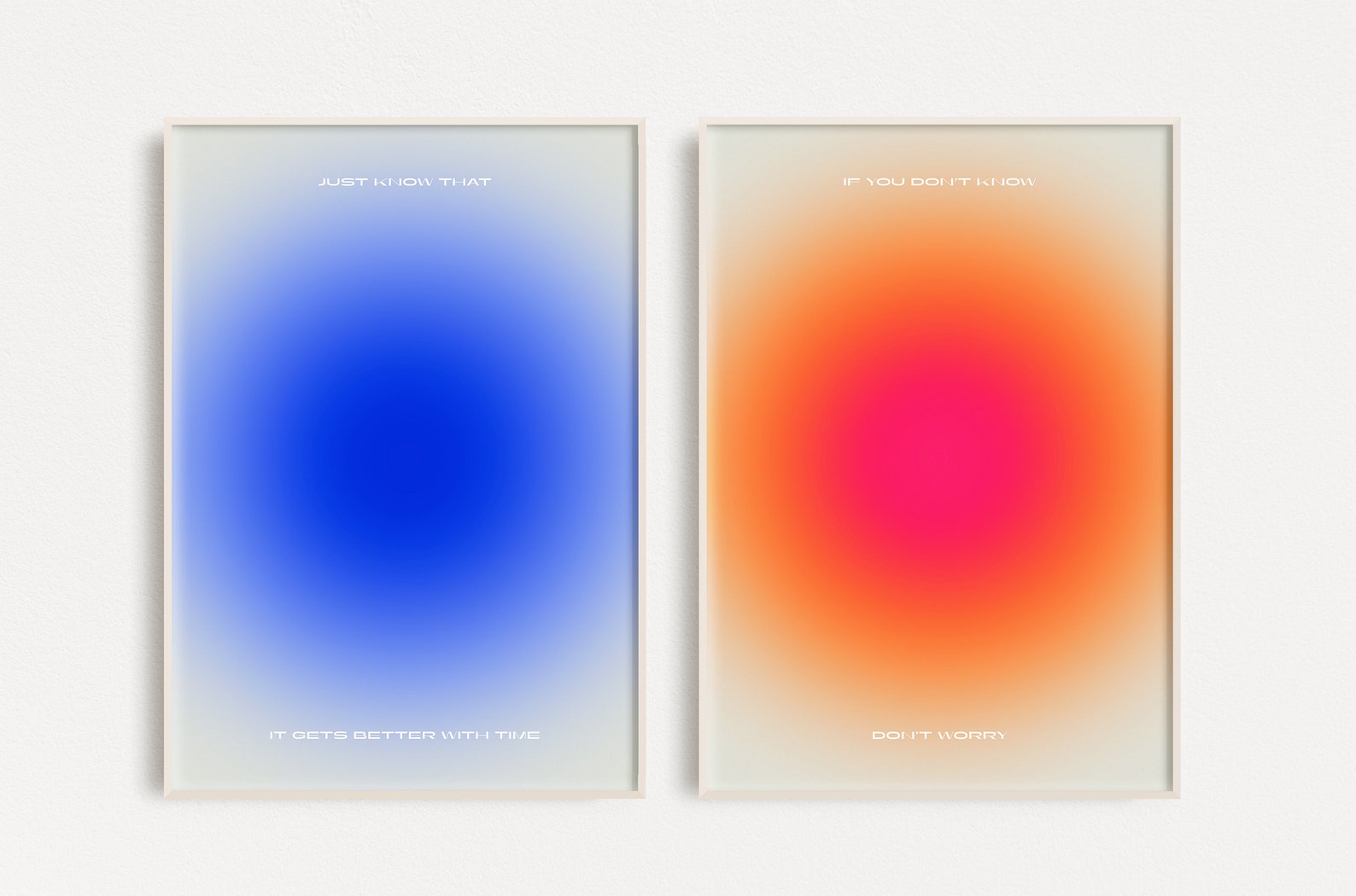 Blue Aura Print, Glowing Radiant Art, Positive Wall Art, Fred Again ...
