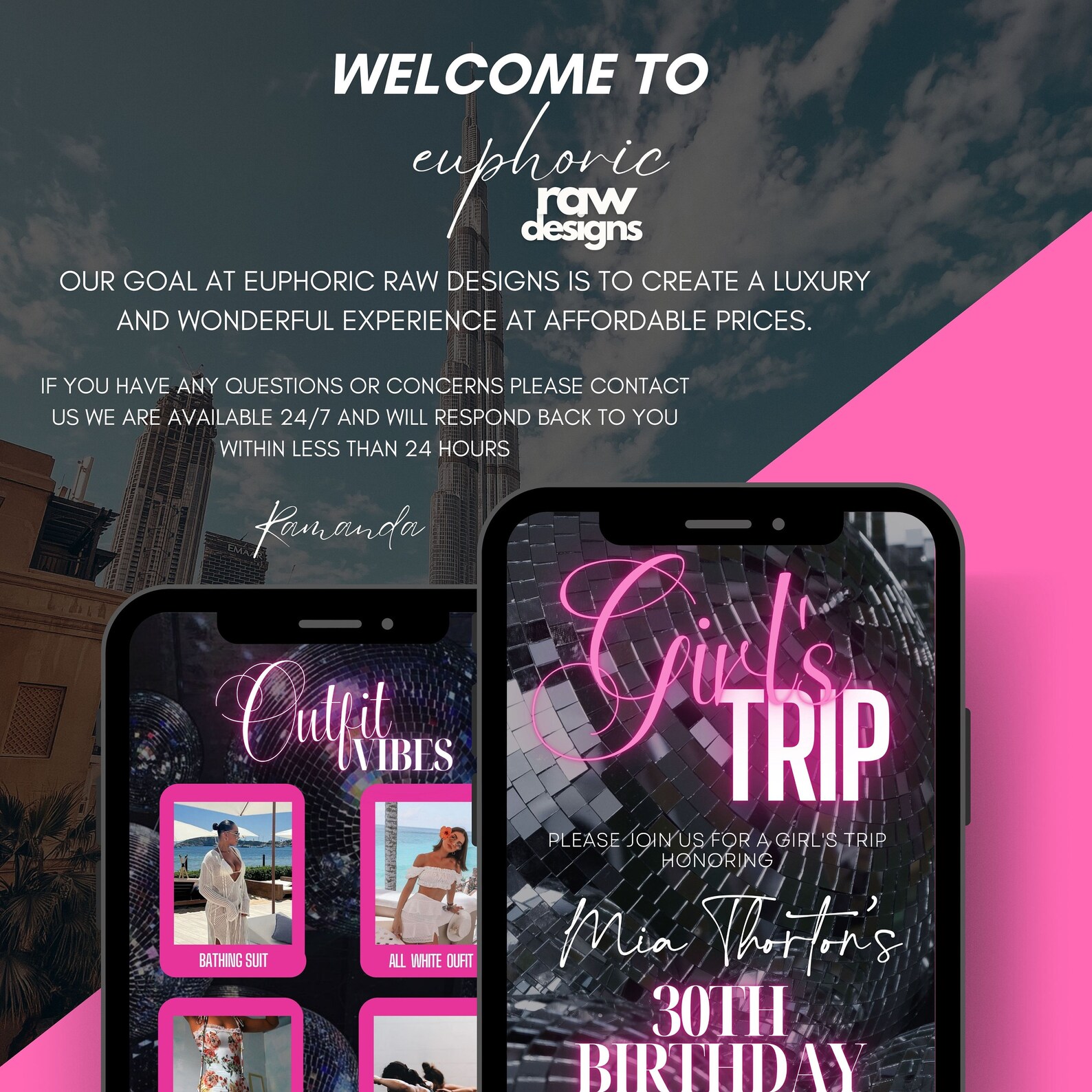 Girls Trip Itinerary, Itinerary Template, Travel Itineray, Birthday ...