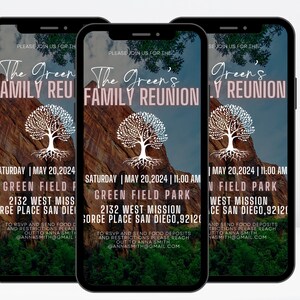 Digital Family Reunion Invitation Template: Animated Evite (MP4) - Etsy