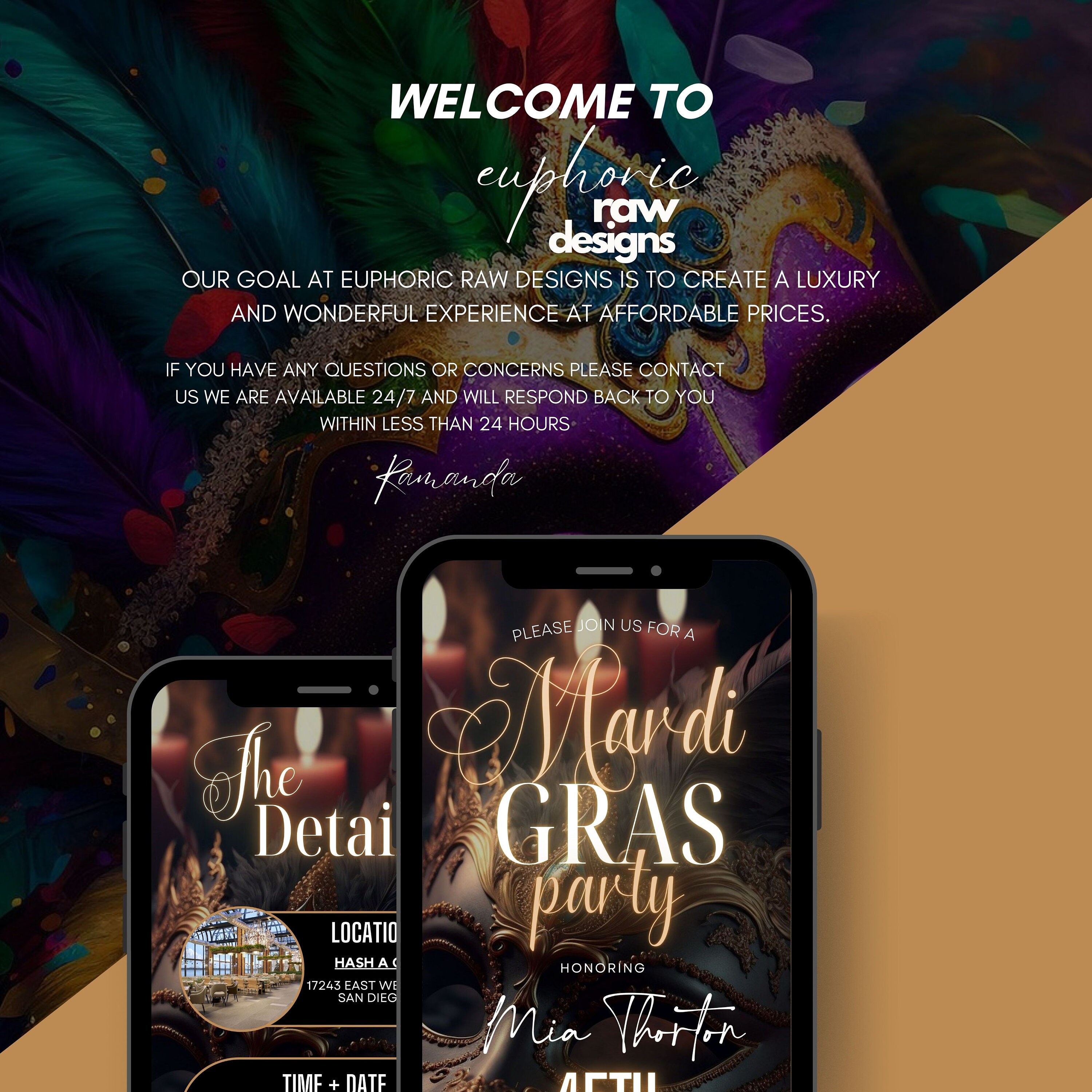 Mardi Gras Invitation,mardi Gras Birthday Invitation, Mardi Gras Party ...
