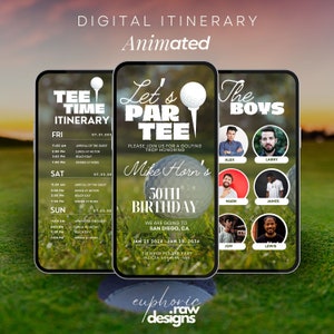 Golf Trip Planner Template, Editable Golf Itinerary, Golf Weekend ...