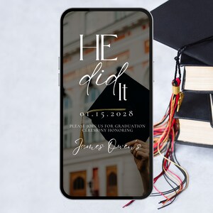 Graduation Video Invitation, Animated Grad Announcement, Graduation ...