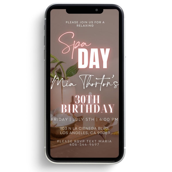 Massage Party Invitation - Etsy