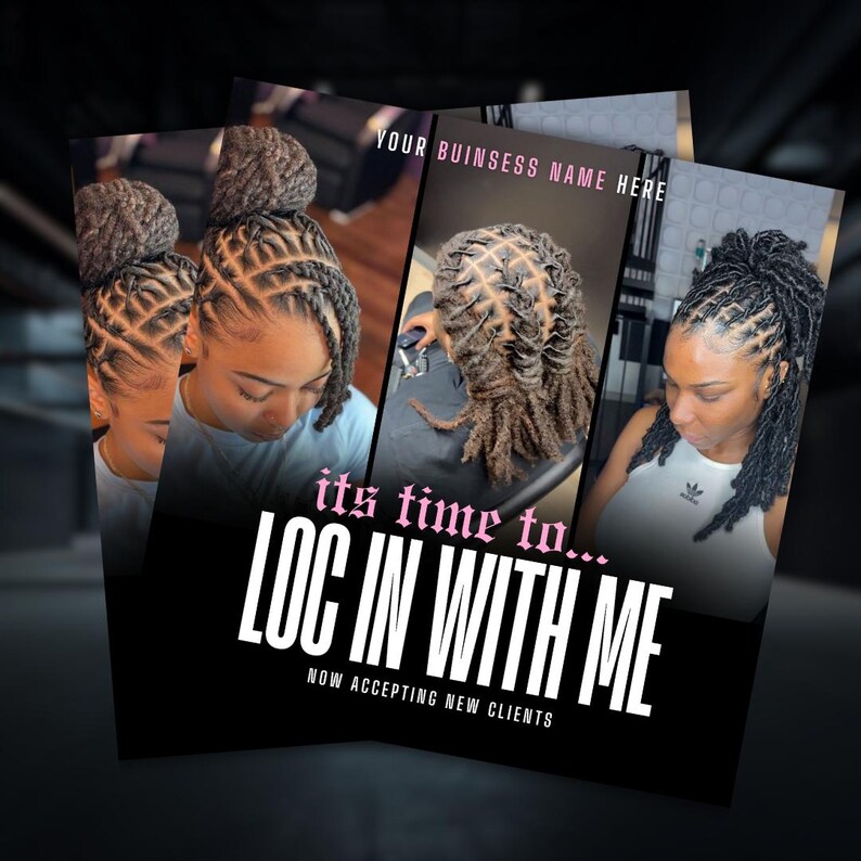 Editable DIY Loc Flyer Template, Instant Download, Customizable Hair ...