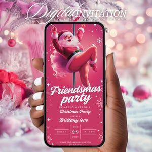 Friendmas Holiday Party Invitation, Funny Christmas Party Video Invite ...