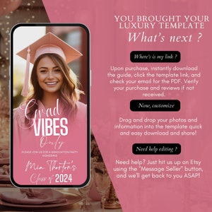 Graduation Invitation 2024 Template, College Graduation Announcement ...