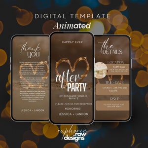 Reception Invitation, Happily Ever After Party Invite Template ...
